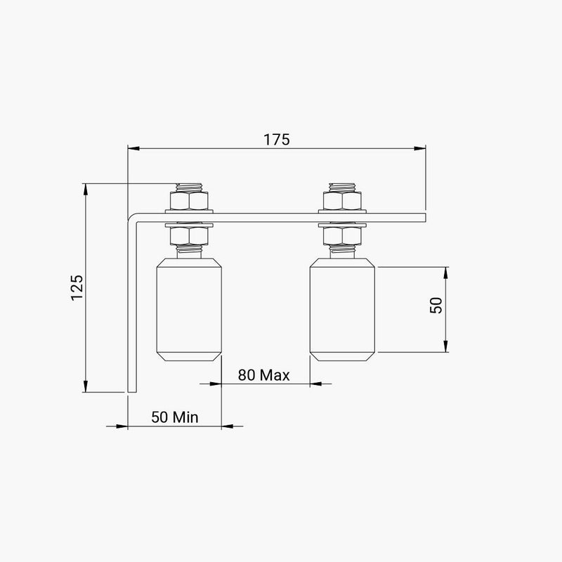 Double Roller Slide Gate Guide | Edgesmith