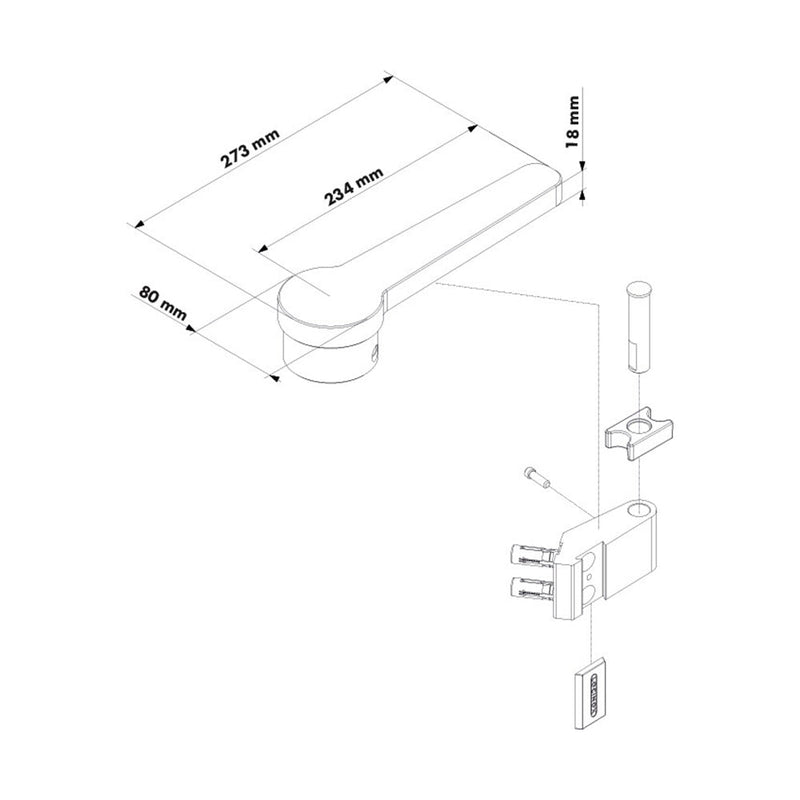 Venus Motorised Pedestrian Gate Operator by Locinox | Edgesmith